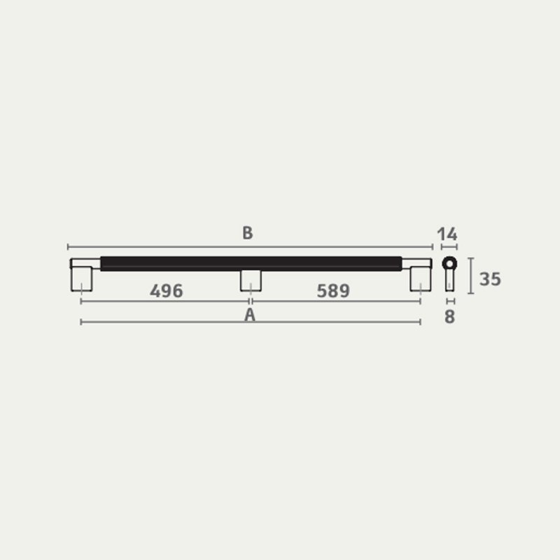 ידית מודרנית דגם LONG 0583 | עוז פרזול